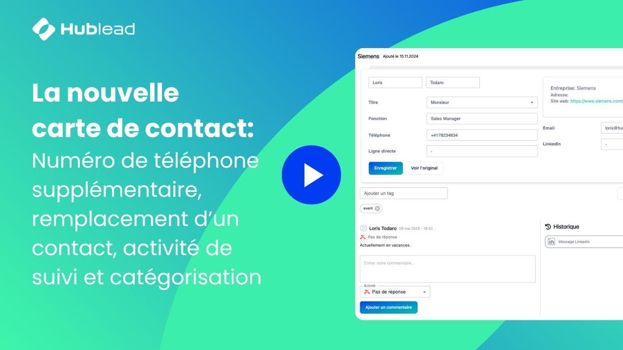 NEW: La carte de contact pensée pour booster votre prospection - YouTube