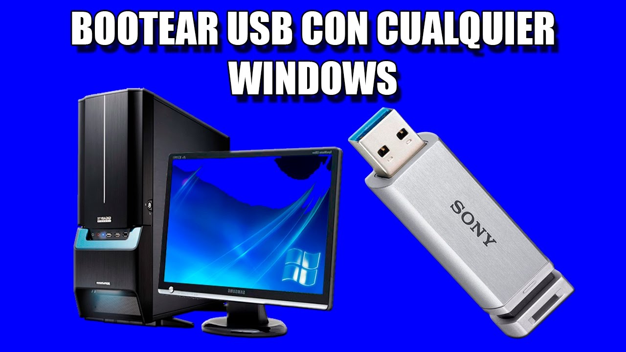Bootear USB con cualquier Windows | Sin programas - YouTube