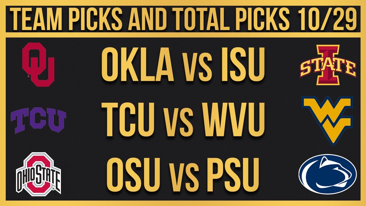 Free College Football Picks Today 10 29 22 Ncaaf Week 9 Betting Picks