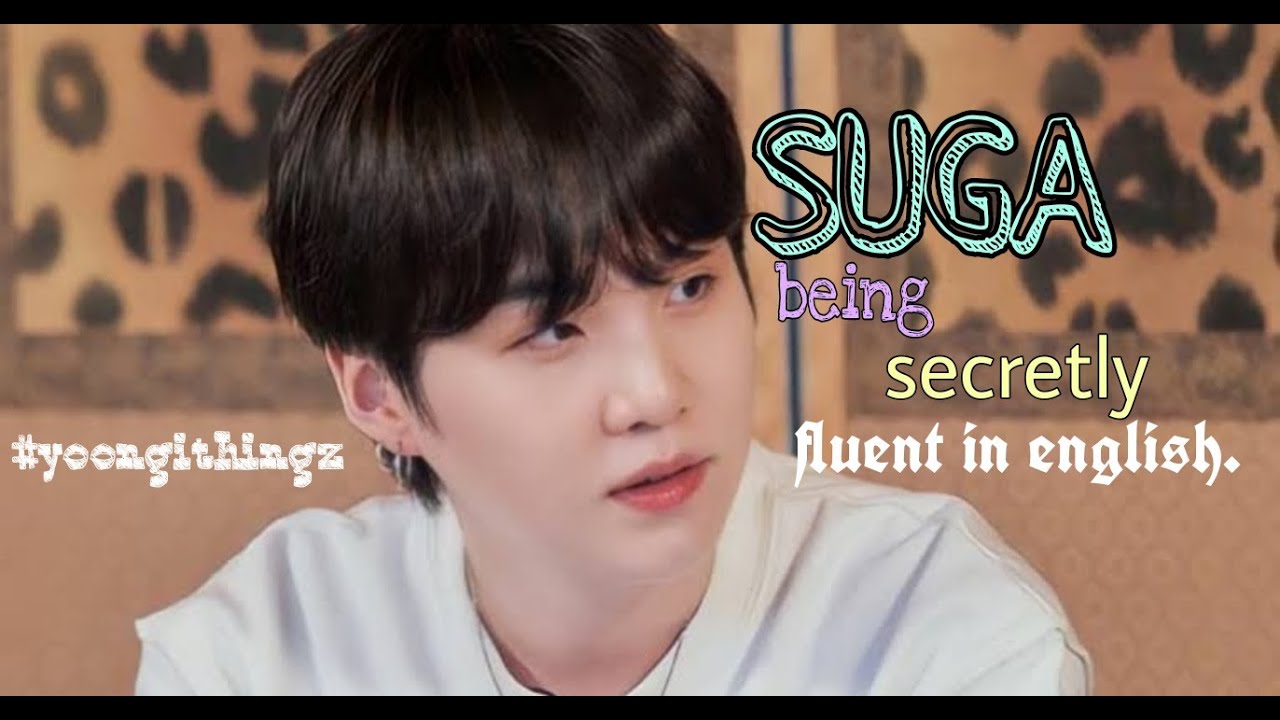 방탄소년단 Suga being secretly fluent in English - YouTube