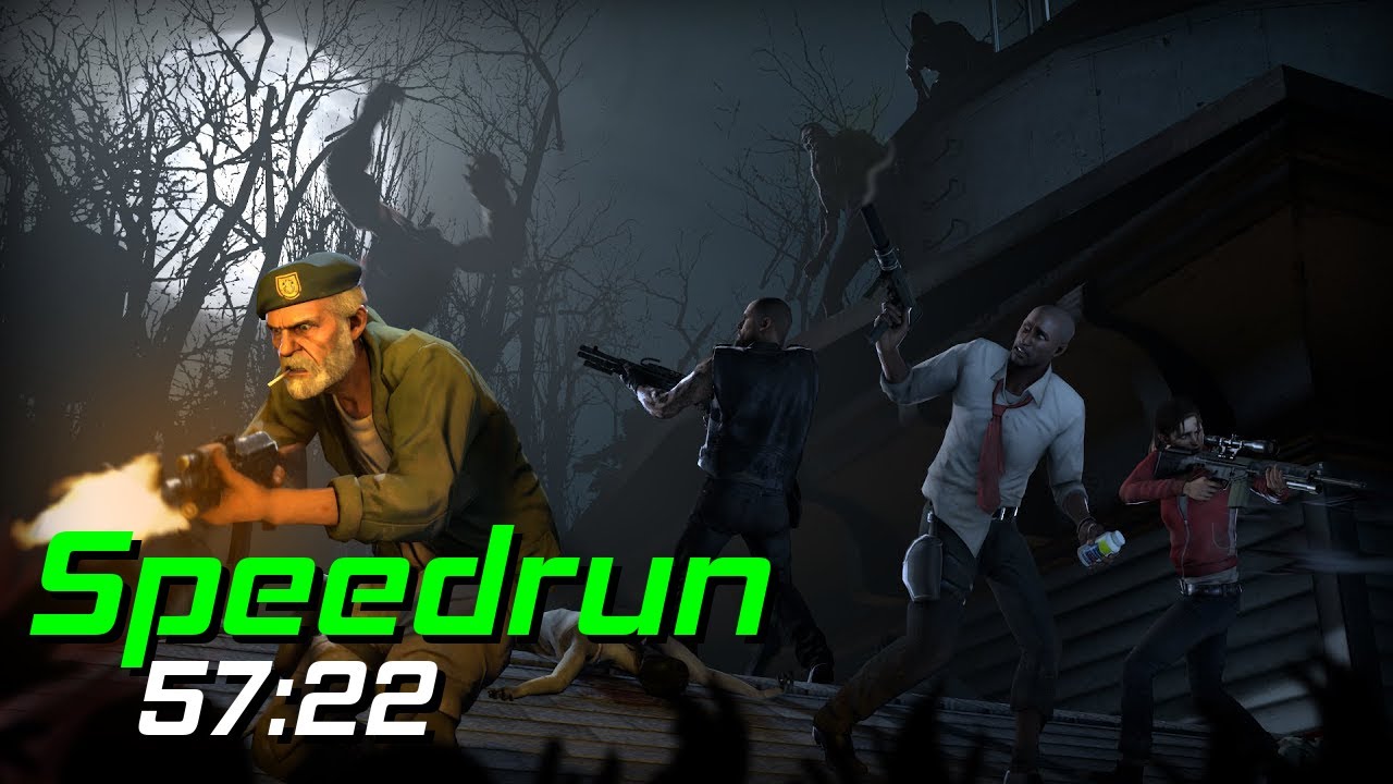 Left 4 Dead 2 Speedrun in 57:22 | Main Campaigns Solo - YouTube