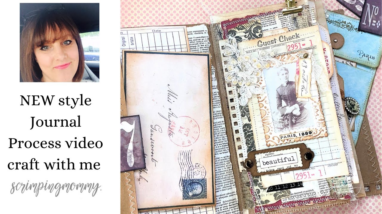 New style journal process craft with me - YouTube
