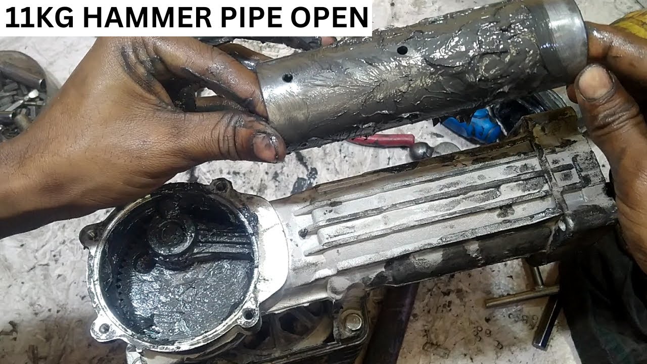 11kg hammer pipe open || how to poen 11kg braker hammer pipe - YouTube