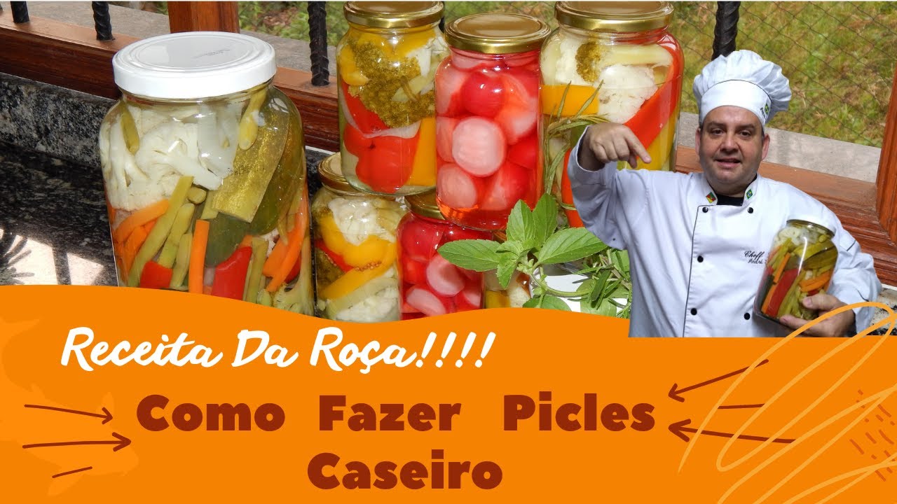 Como fazer conserva de Picles - YouTube
