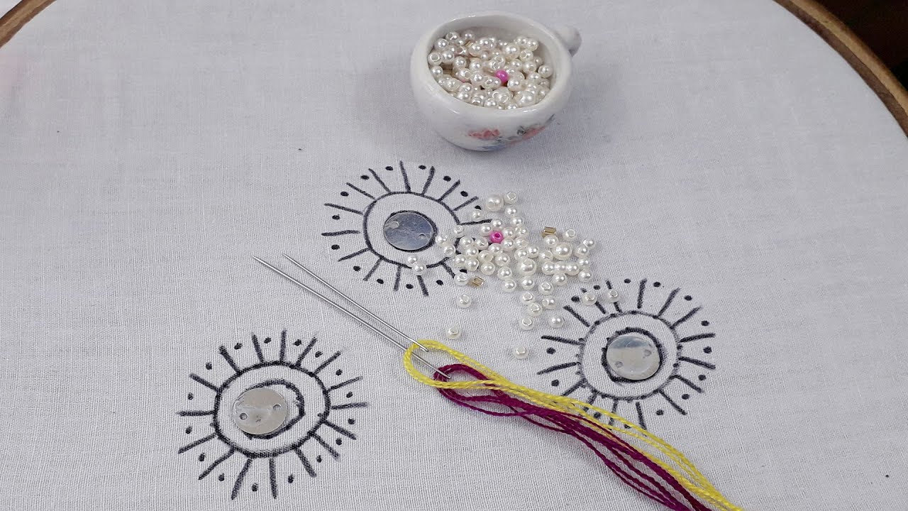 All over design for dress || Latest hand embroidery all over design ...