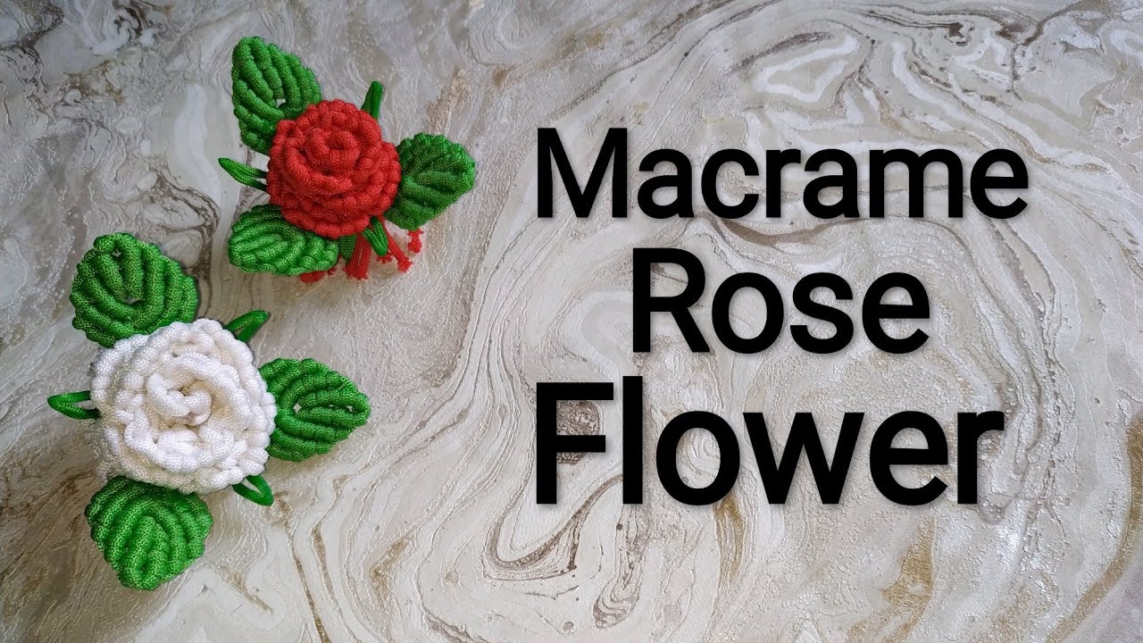 How to Make Macrame Rose Flower. - YouTube