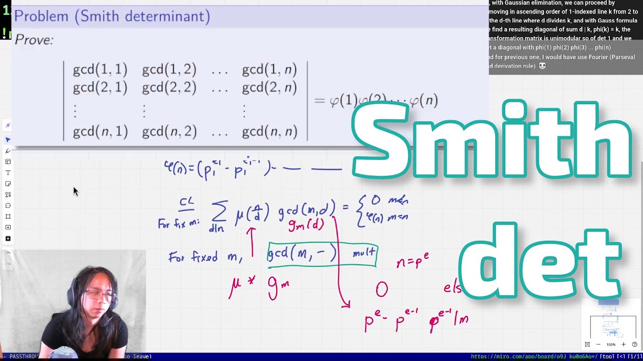 Computing the Smith determinant! - YouTube