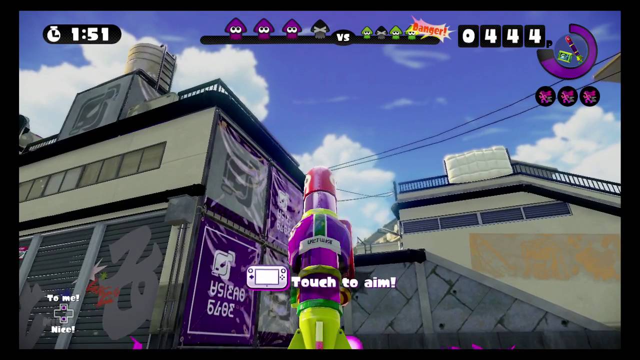 Splatoon Inkstrike kept hitting - YouTube