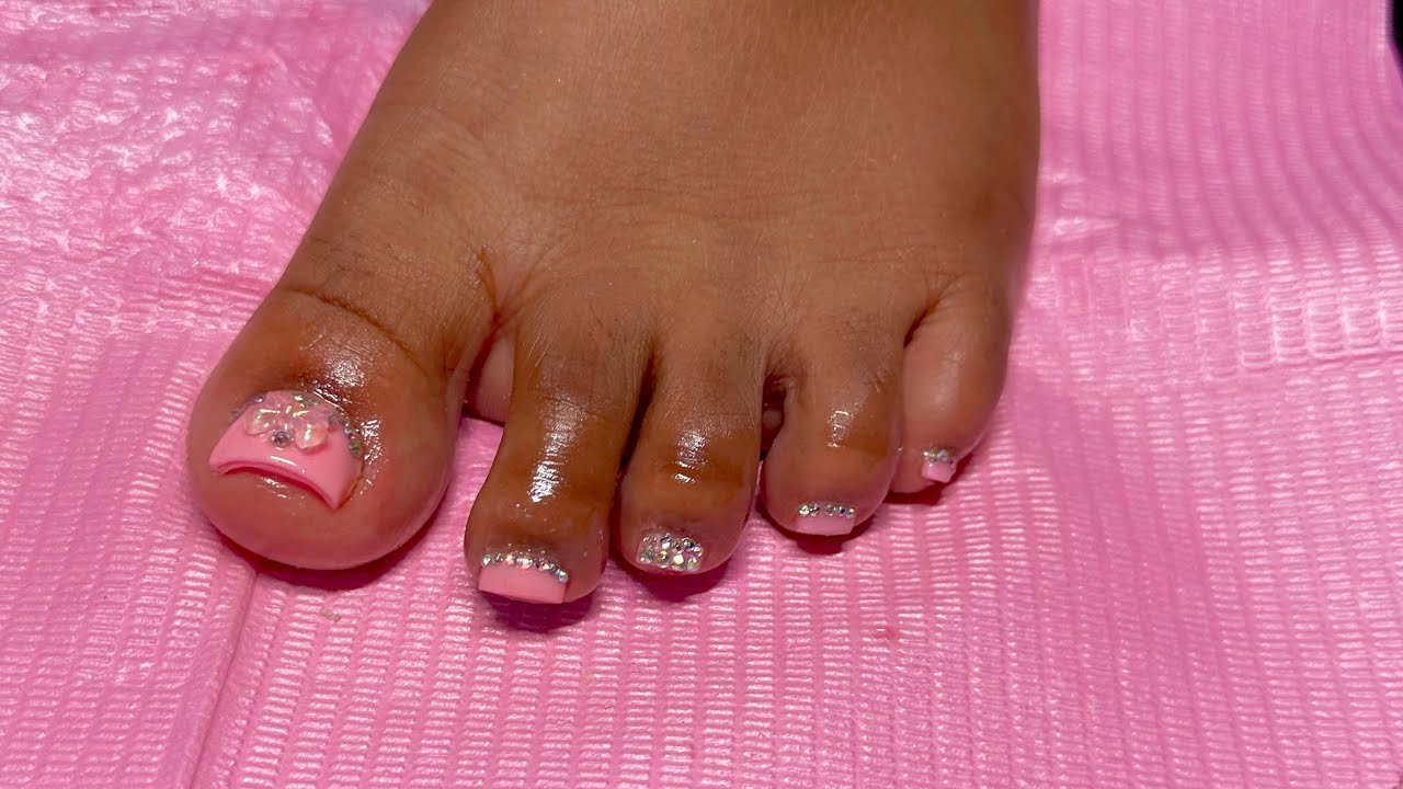 TRYING POLYGEL TOES WITH TIPS | DIY POLYGEL ON TOES | WATCH ME WORK ...