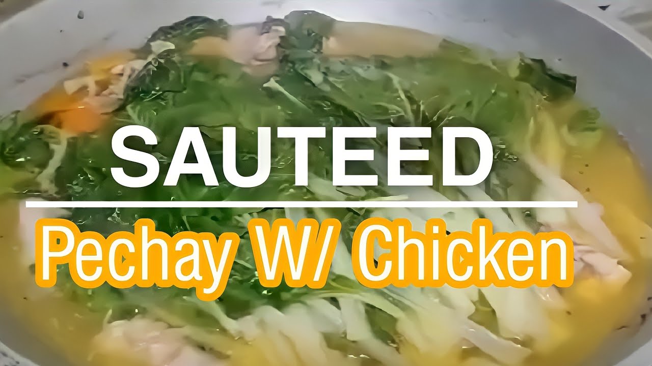 How to cook Ginisang pechay with chicken panlasang pinoy #simplerecipe ...