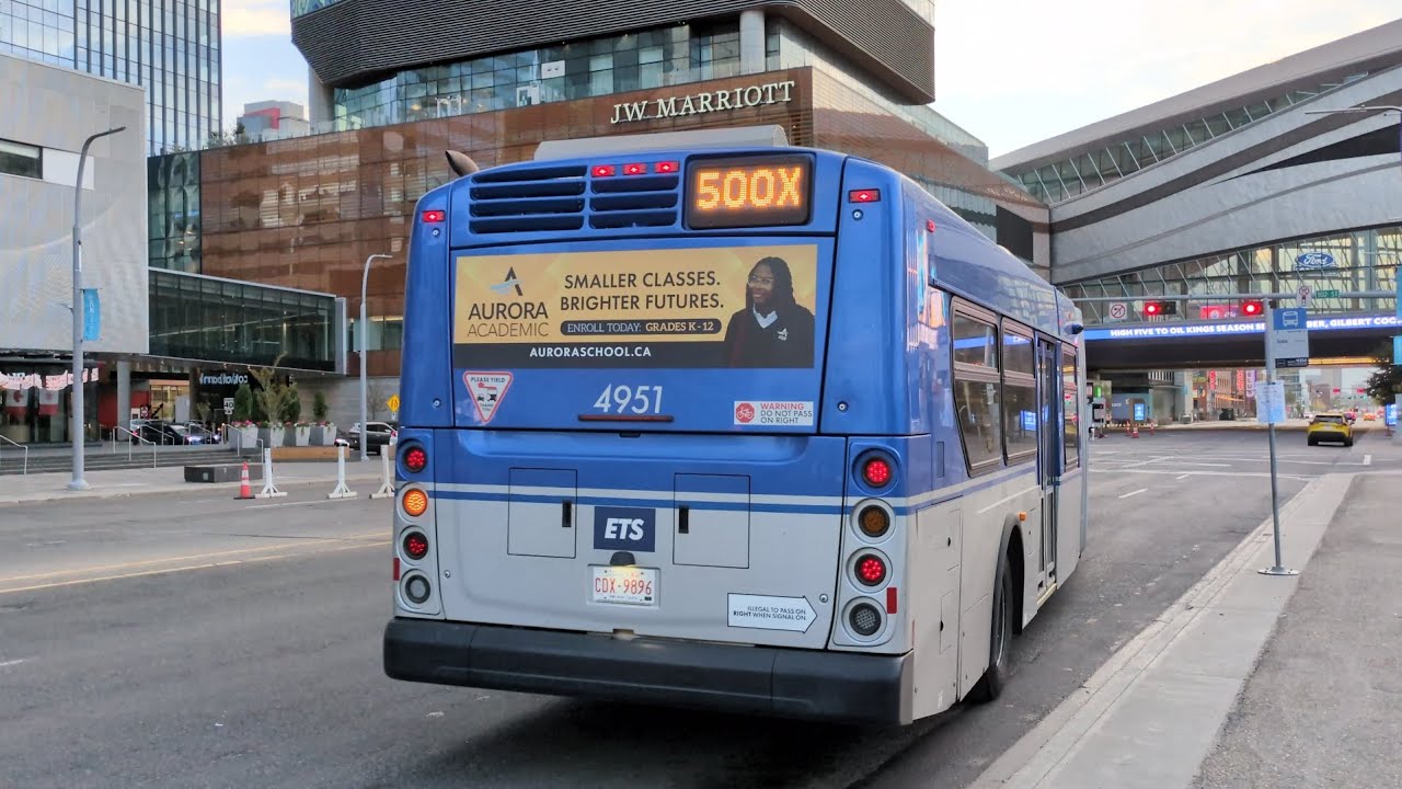 ETS Bus 2019/20 New Flyer XD60 #4951 On 500X Downtown Express - YouTube
