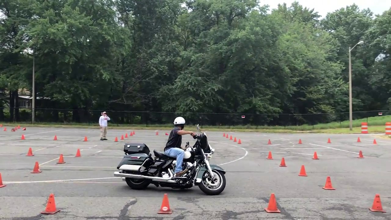 Police Motorcycle Training (Early on) - YouTube