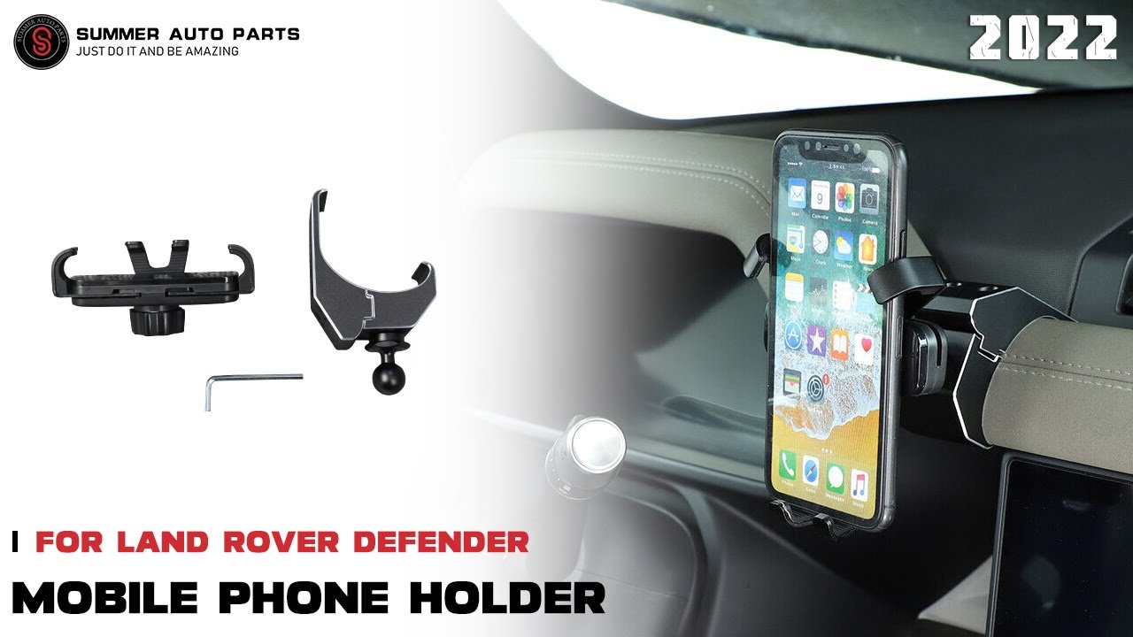 New Land Rover Defender L663 Car interior dashboard mobile phone holder ...