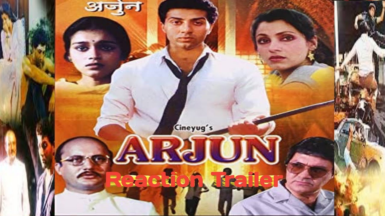 Arjun 1985 Movie Reaction Trailer Sunny Deol Dimple Kapadia PremChop - YouTube
