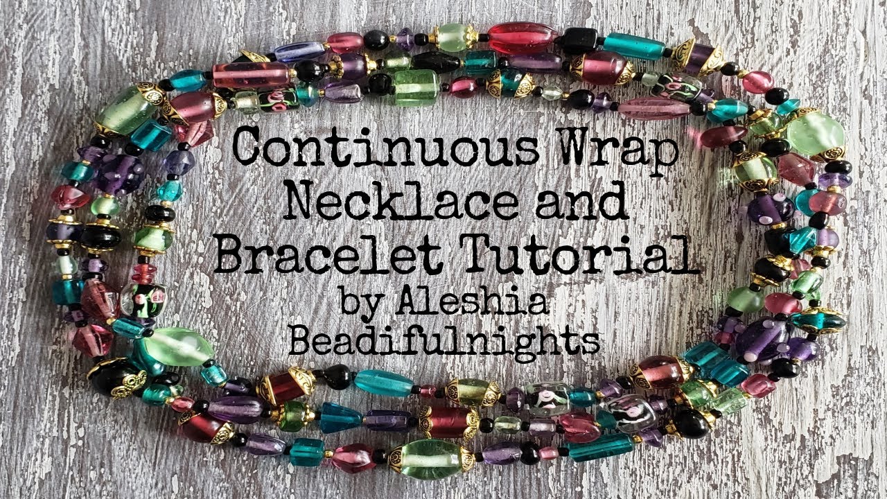 Continuous Wrap Necklace and Bracelet Tutorial - YouTube