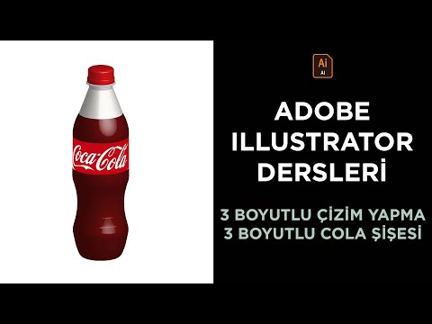 ILLUSTRATOR 3 BOYUTLU ŞİŞE TASARIMI - ILLUSTRATOR REVOLVE TEKNİĞİ İLE 3 BOYUTLU TASARIM YAPMA