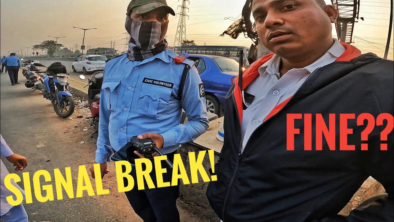KOLKATA POLICE caught me for breaking RED SIGNAL on Highway ‼️Police vs ...