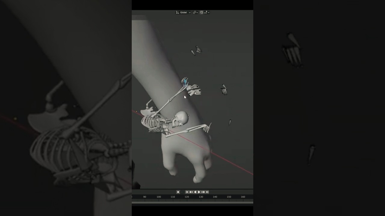 Making A Custom GTA 5 / FiveM Skeleton Watch 🥶🔥😤 #Shorts #GTA5 #GTAV # ...