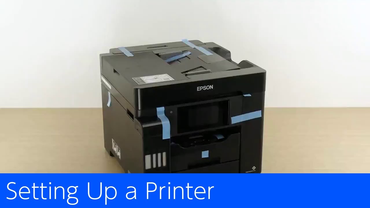 ET-5805 Series - Setting Up a Printer - YouTube