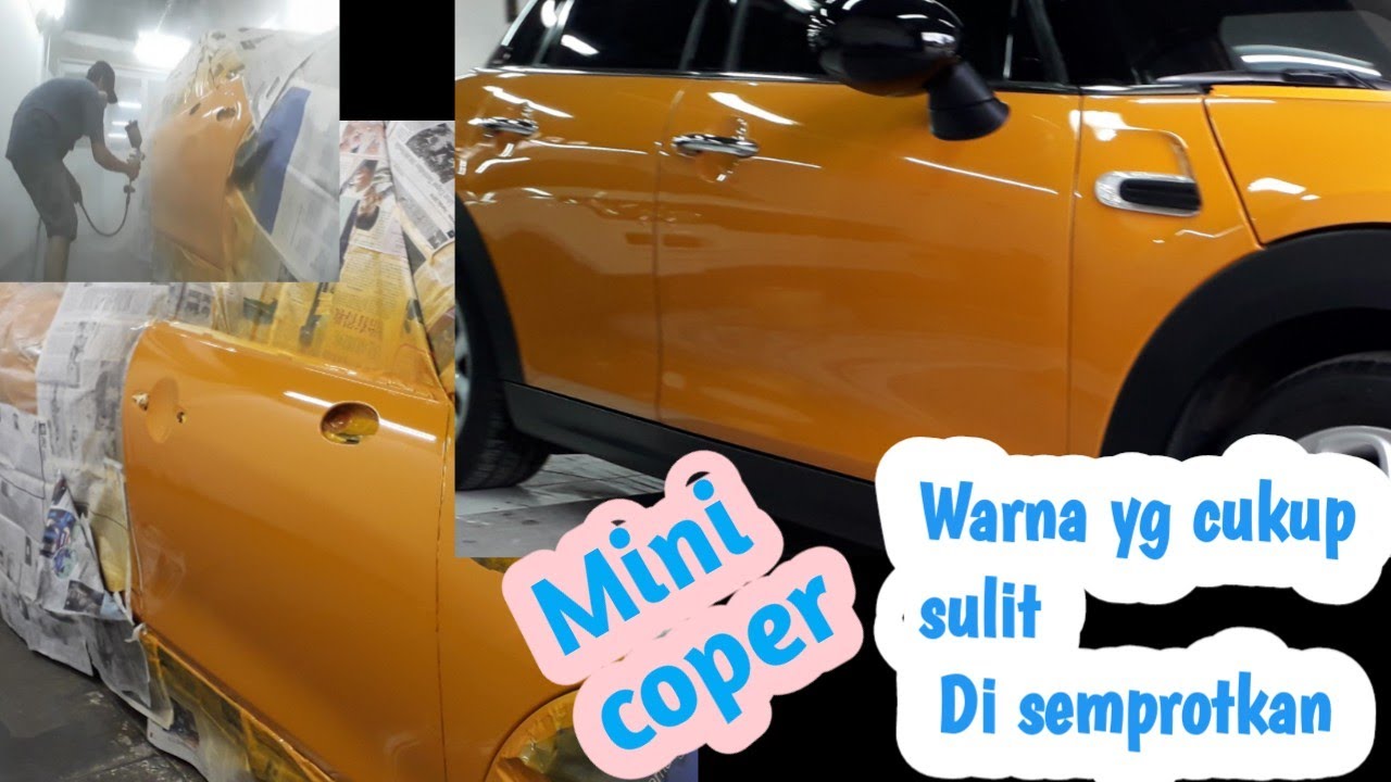 Cat Mobil Mini Cooper_Warna kuning yang cukup sulit - YouTube