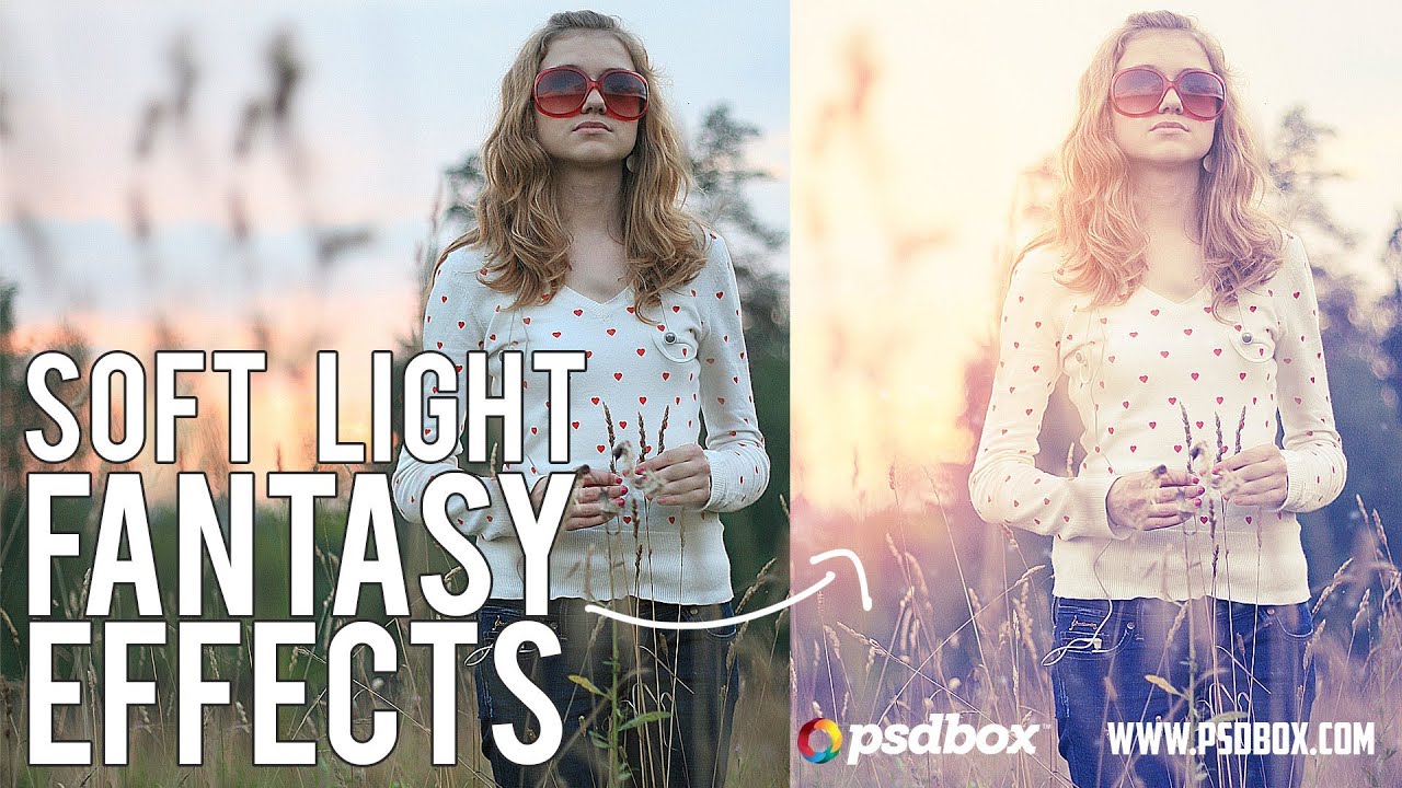 Soft Light Fantasy Photo Effects by PSD Box - YouTube