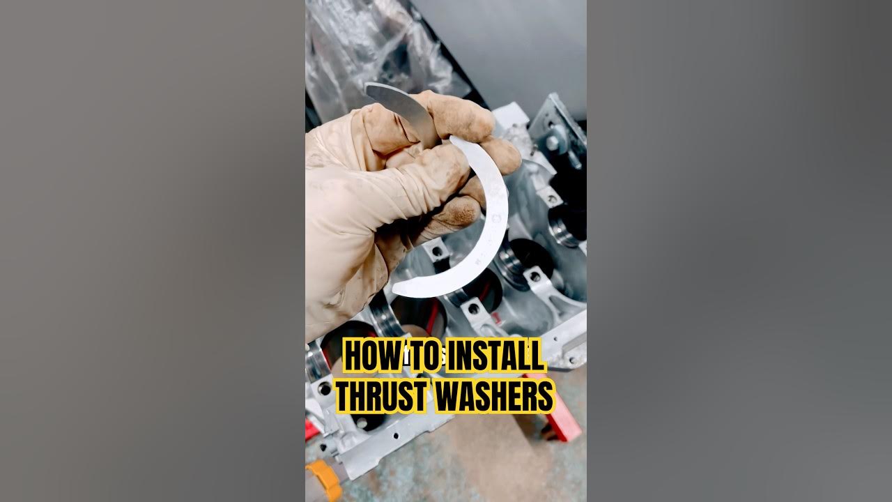 HOW TO INSTALL THRUST WASHERS #d16z6 #hondacivic #racecar - YouTube