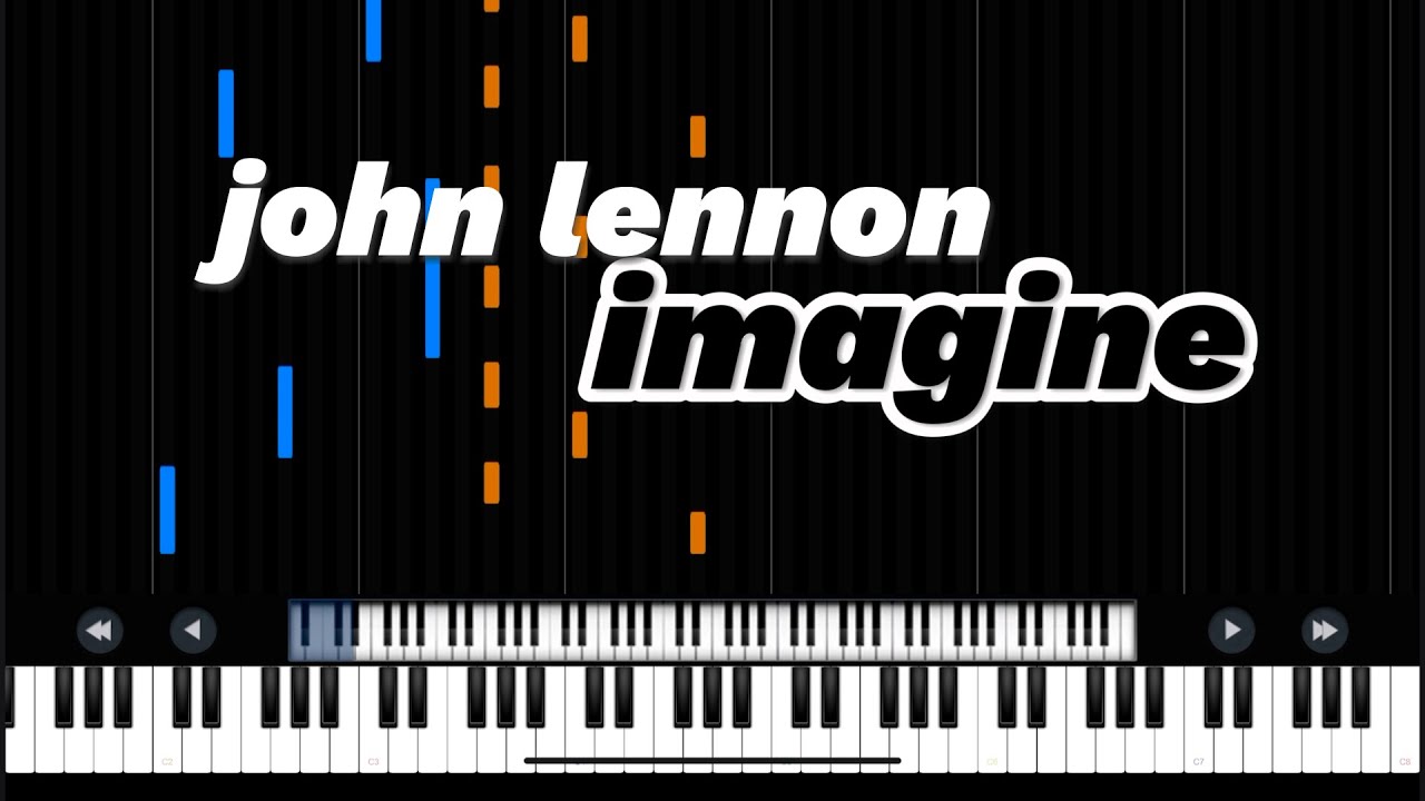 Piano notes for imagine by john lennon- Easy tutorial - YouTube