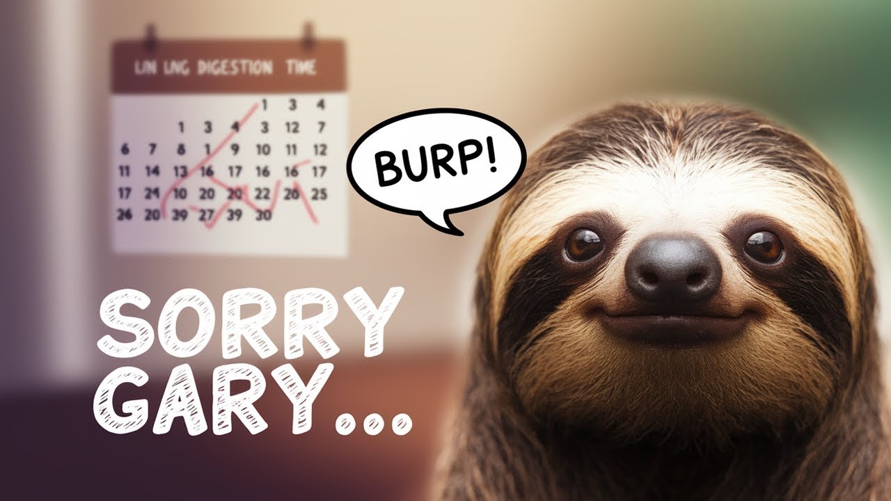 Sloths Take TWO WEEKS to Digest Food?! (Sorry, Gary…) - YouTube