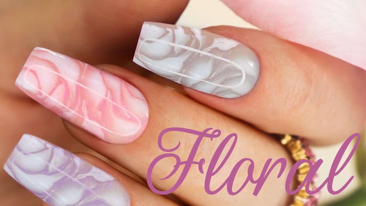 How to Create Floral Nail Art with Blooming Gel | Nail Art Tutorial ...