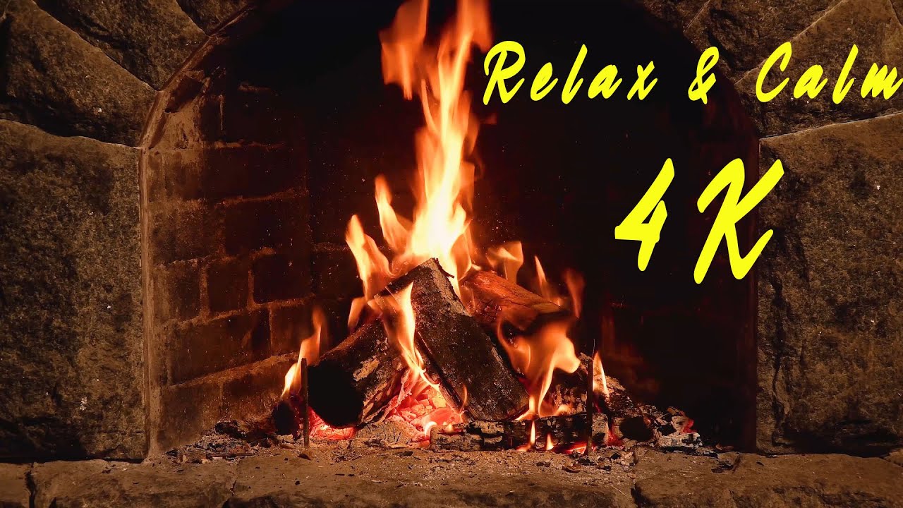 Relaxing Fireplace view and Sound - YouTube