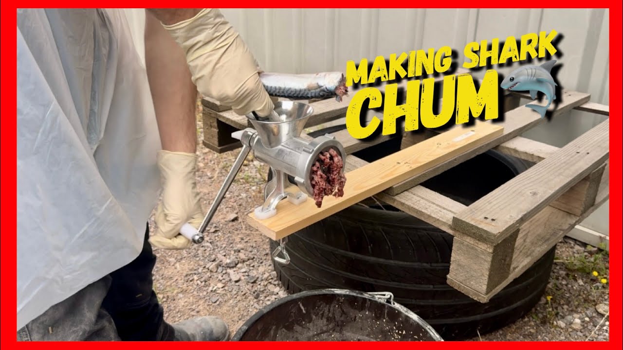 Making Shark Chum Ready for our Shark Fishing Adventure! 🦈 - YouTube