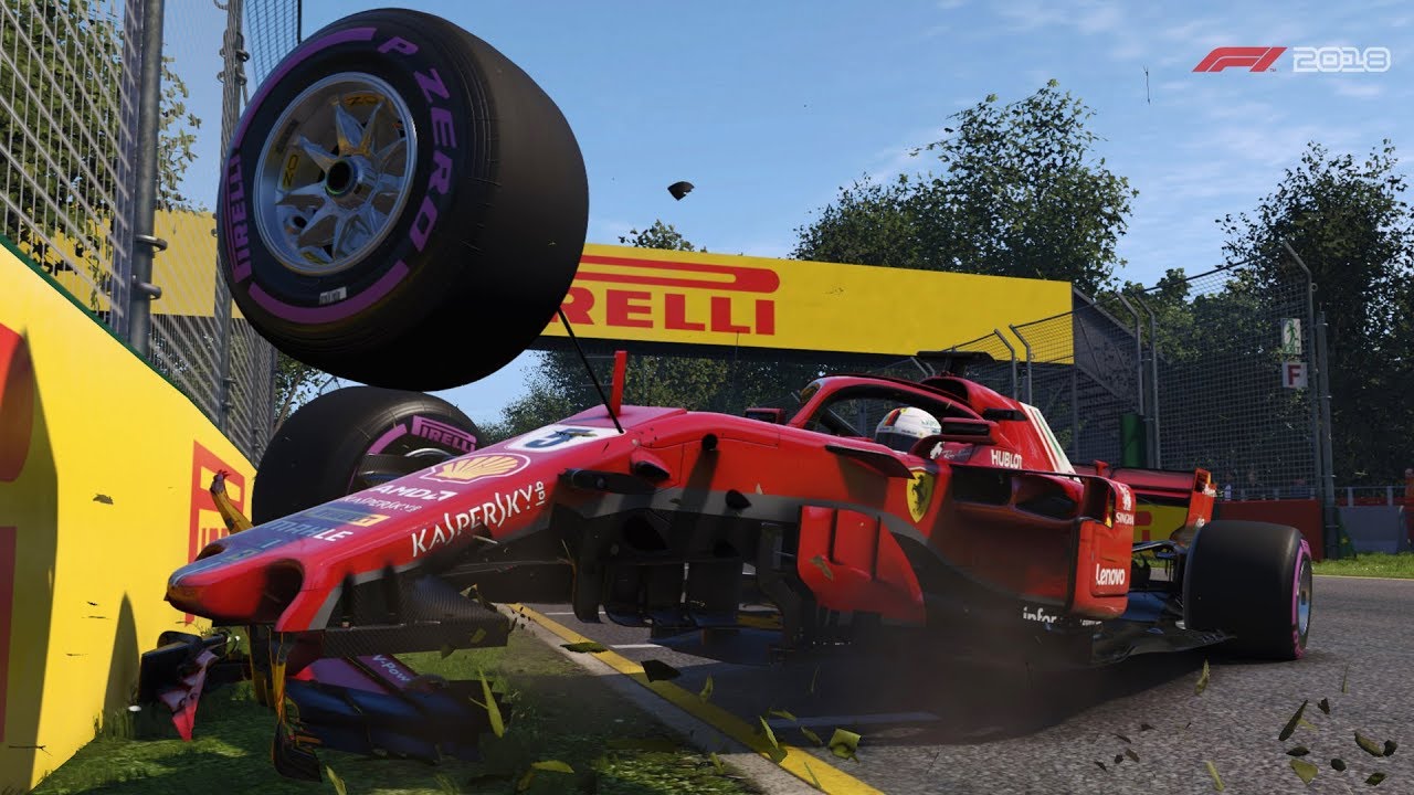 F1 2018 - Crash Compilation #1 (PC HD) [1080p60FPS] - YouTube
