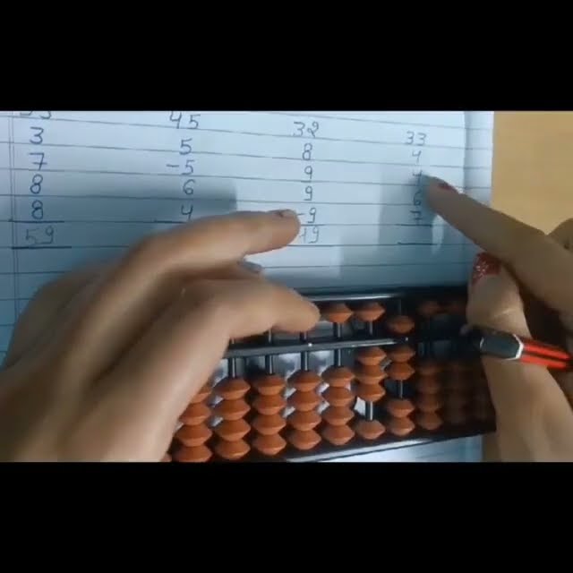 Calculation Using Abacus: Add fifty and Less fifty Part 4 #learn # ...
