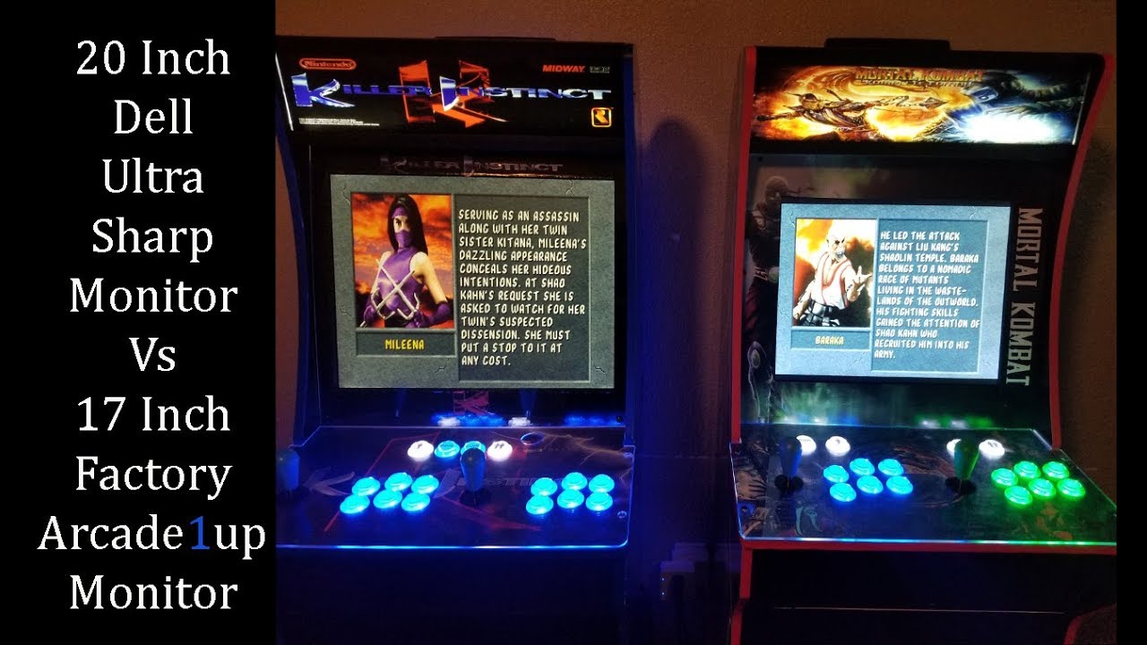 Arcade1up 17 inch Factory Monitor Vs 20 Inch Dell (You Choose) - YouTube