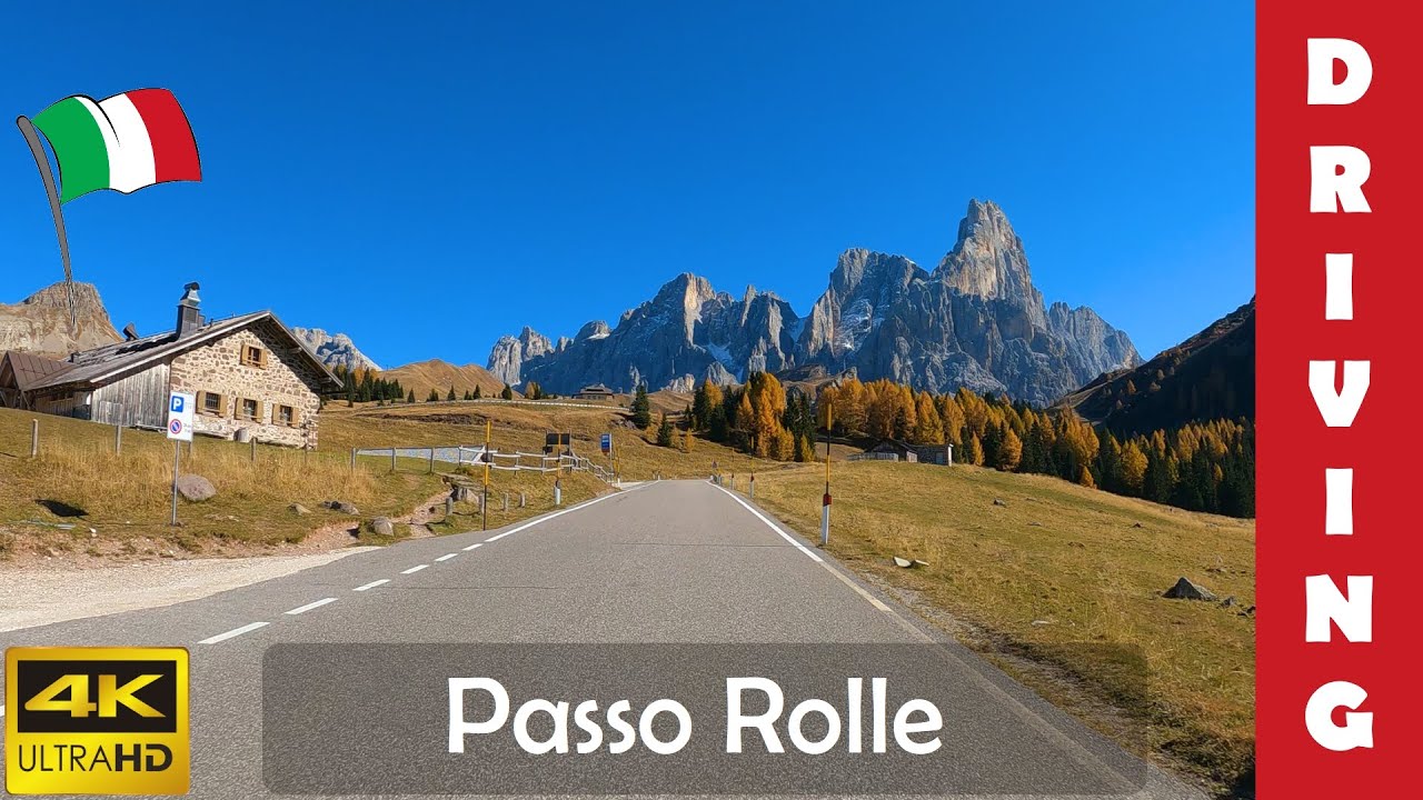 Driving in Italy 16: Passo Rolle | 4K 60fps - YouTube