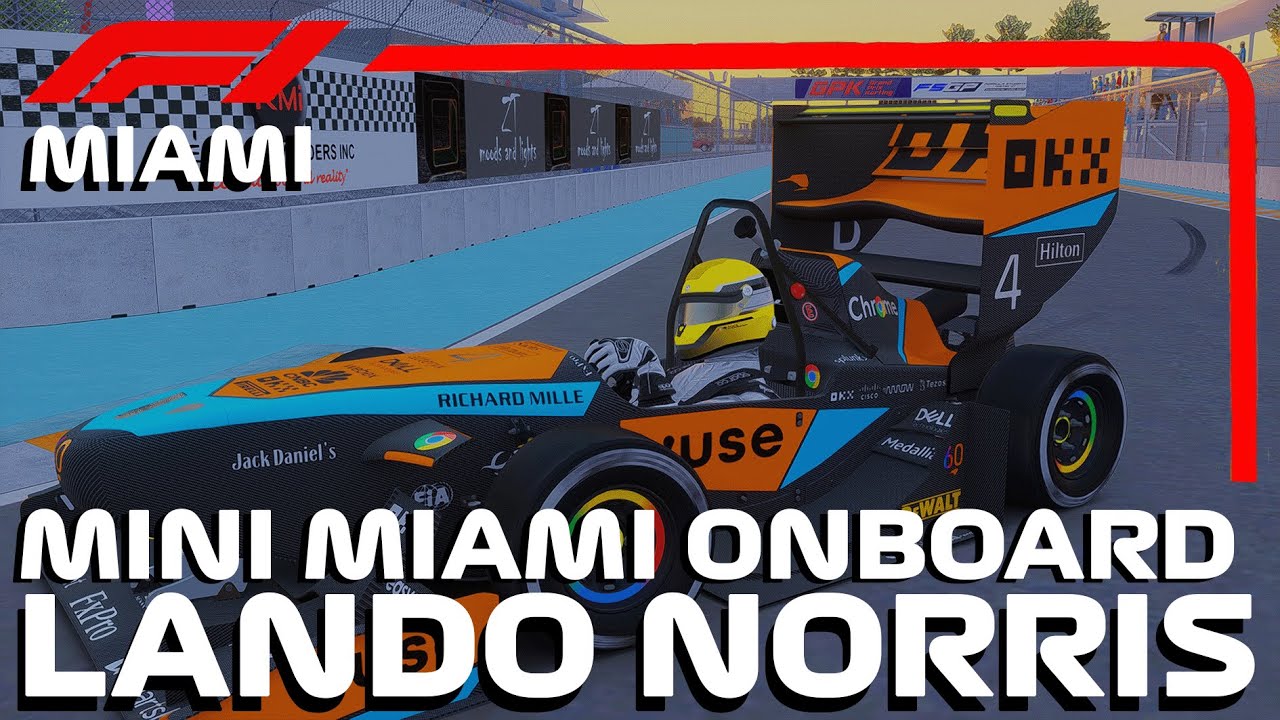 Mini Lando Norris's onboard lap in Miami | Mini F1 | F1 USA | F1 2024 ...