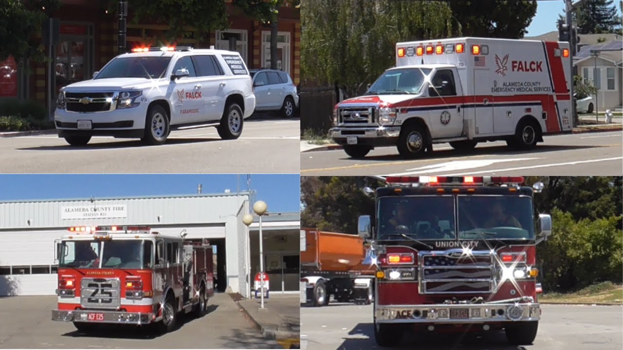 Multiple Fire Trucks, Ambulances and More Responding + On scene clips ...