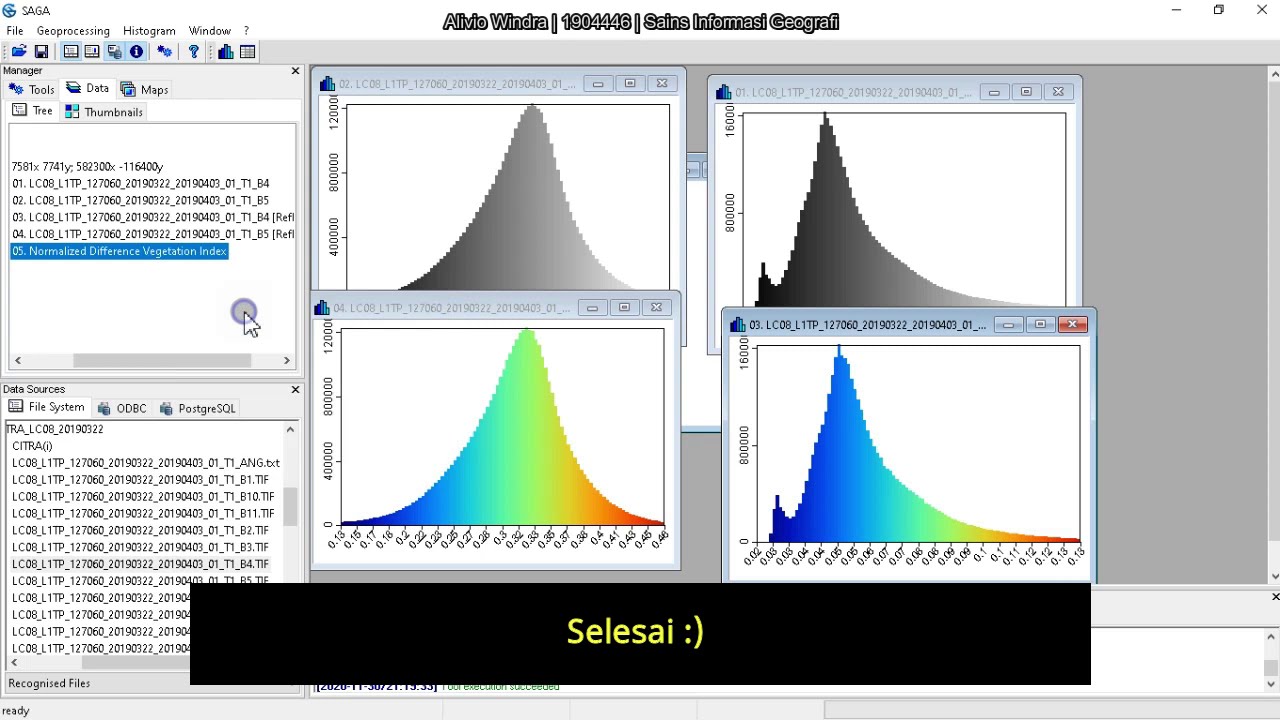 Analisis NDVI dengan SAGA GIS (by. Alivio Windra) - YouTube