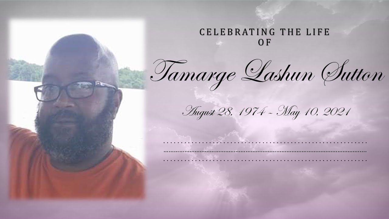 Tamarge Lashun Sutton - Funeral Service - YouTube