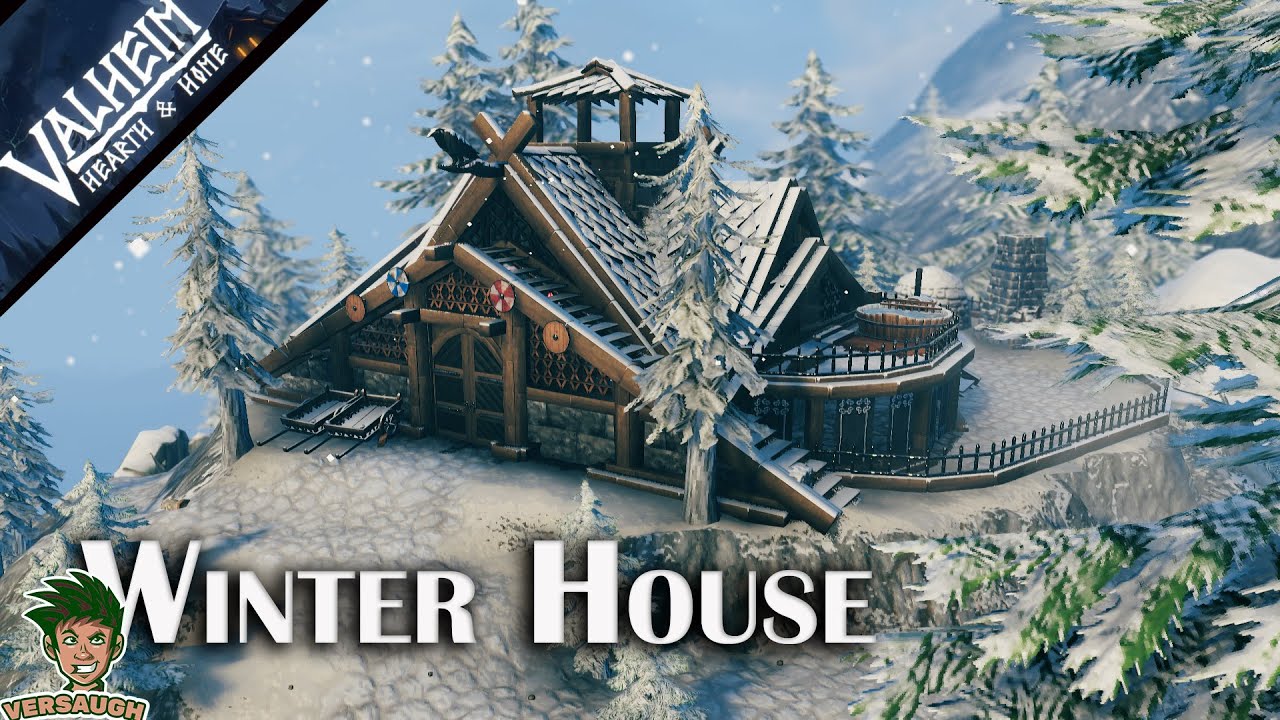 Valheim | Viking Winter House Ep #3 season 2 | Hearth and home build ...