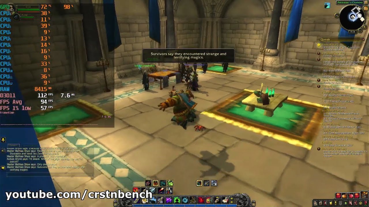 AMD Ryzen 5 5600H / Radeon graphics / World of Warcraft @1080p low ...