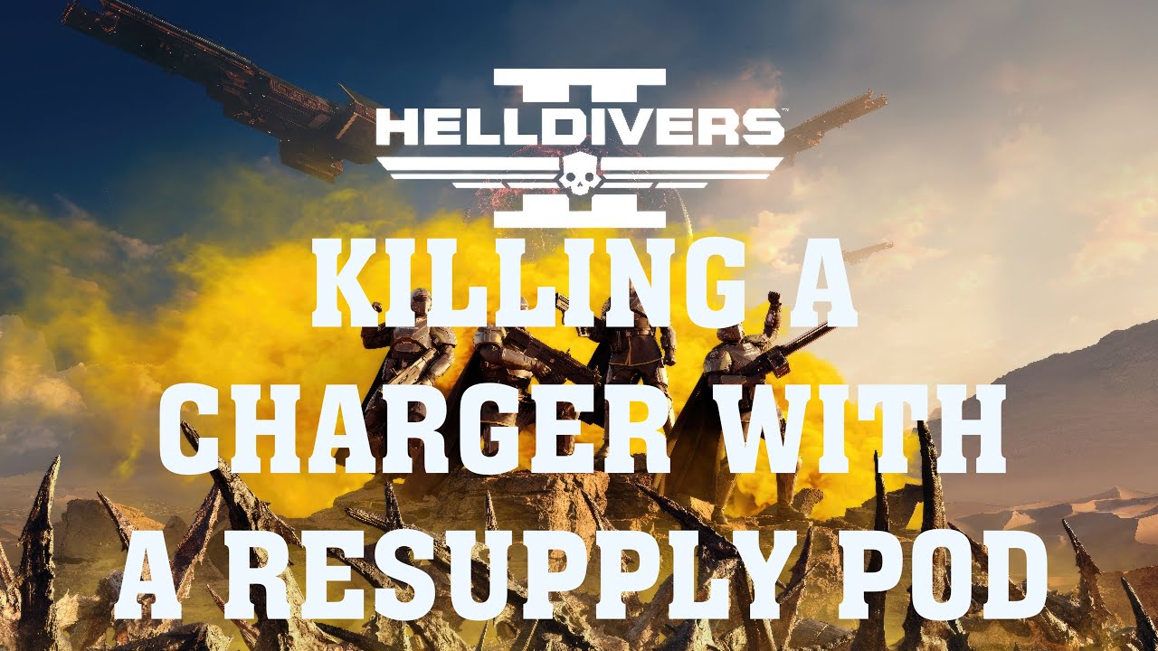 HELLDIVERS 2 - HOW TO KILL A CHARGER WITH A SUPPLY POD #trophy #psn #helldivers2 #ps5 #ps5share ...
