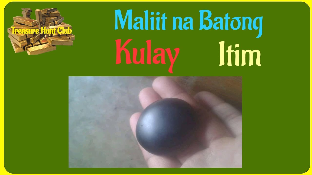 Maliit na Batong Kulay Itim | Yamashita Treasure - YouTube