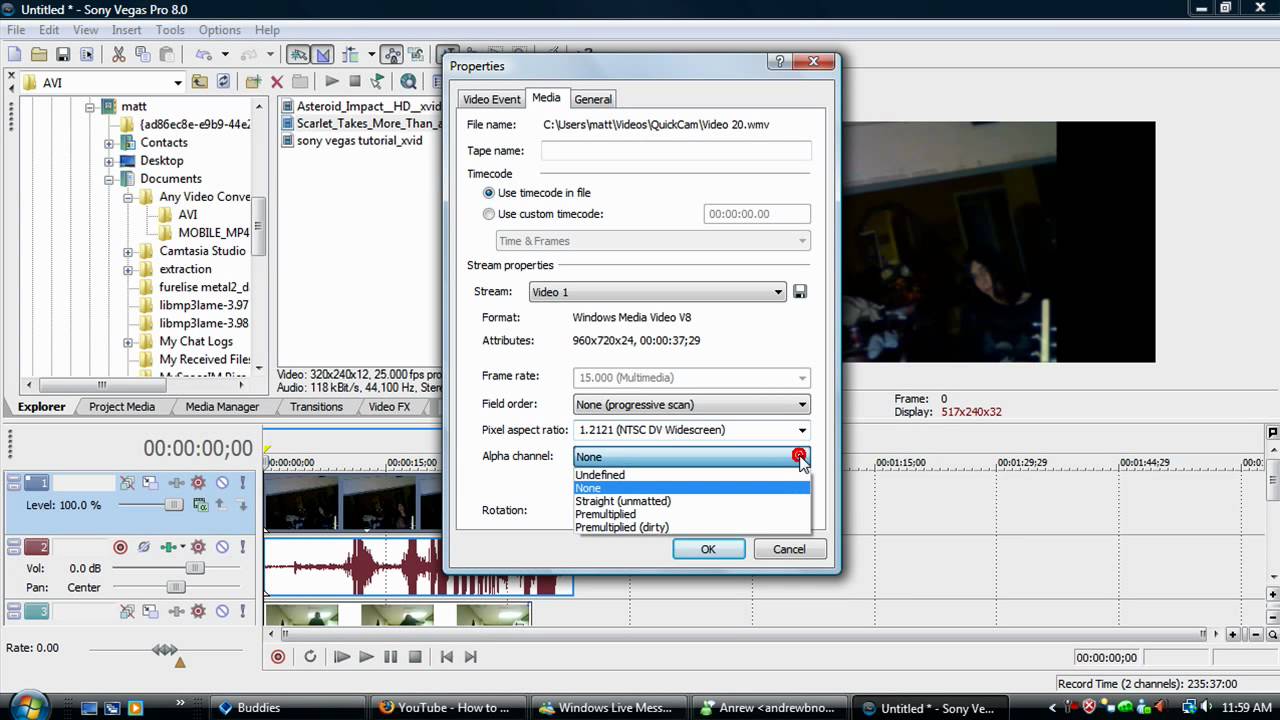 How to make an hd widescreen video + splitscreen in sony vegas 8 - YouTube
