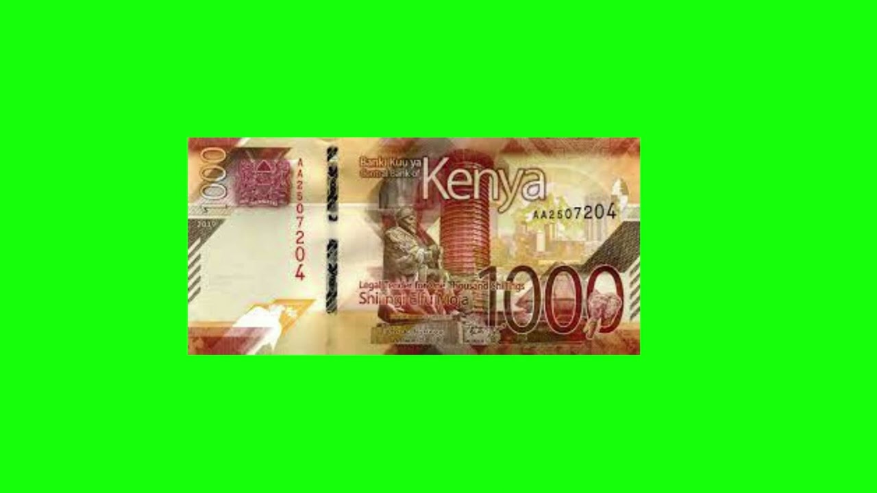Green screen a Thousand kenya shilling note - YouTube