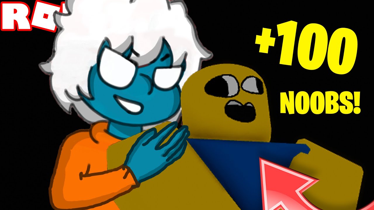 Así humillé a 100 noobs en ROBLOX - YouTube