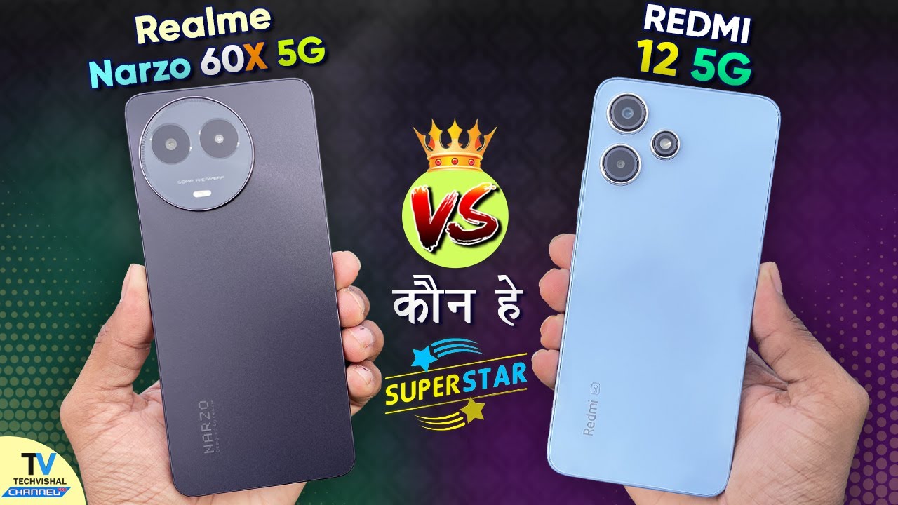 Realme Narzo 60x 5g vs Redmi 12 5g Speed Test, Camera Test Which is ...