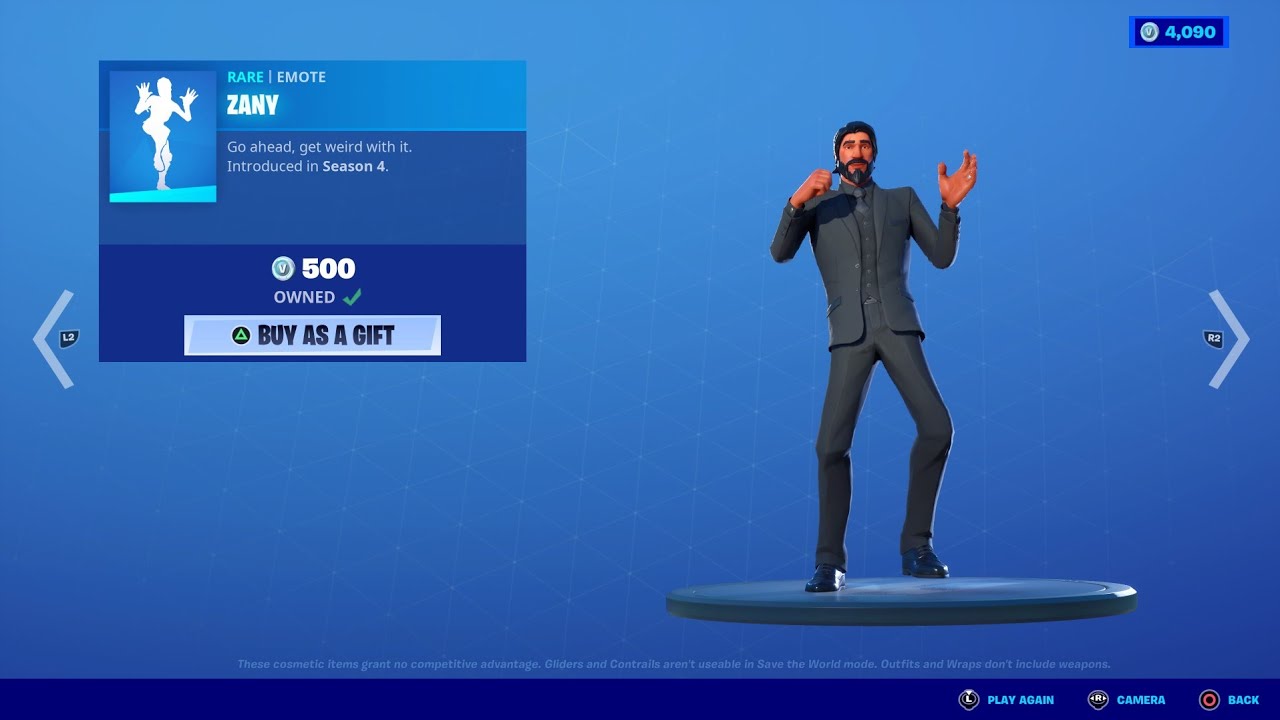 Fortnite Item Shop ZANY Emote Is Back! (April 9, 2021) - YouTube