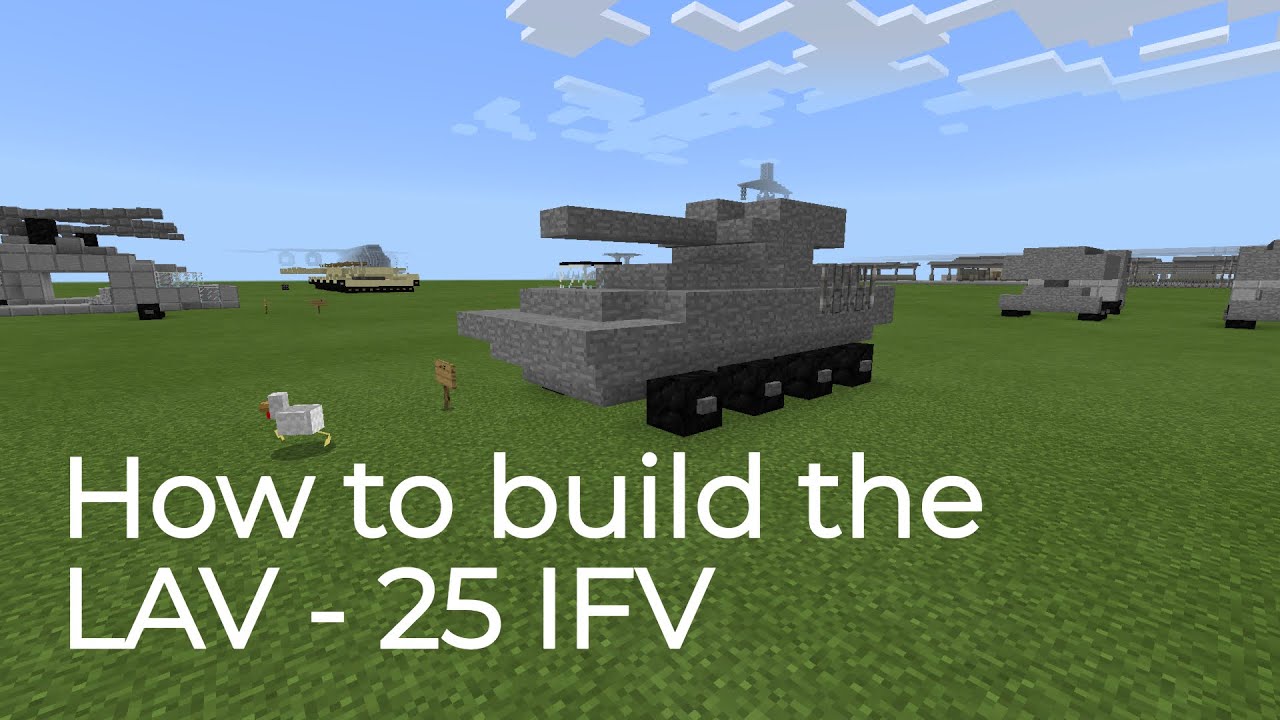 Minecraft tutorial - How to build the LAV - 25 IFV - YouTube
