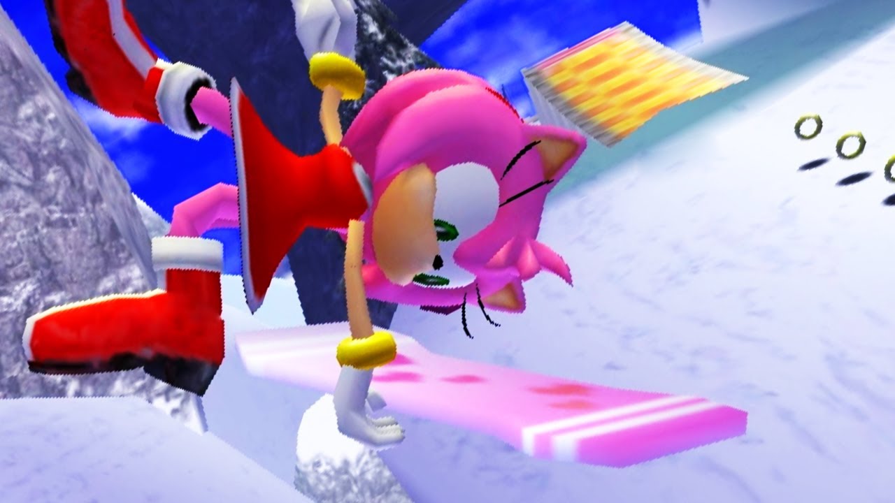 Sonic Adventure DX Mod - Snowboarding Amy - YouTube